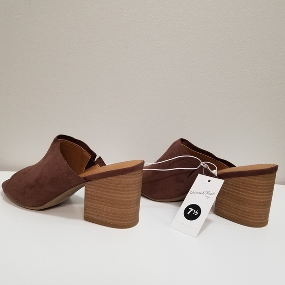 Universal Thread | Shoes | Nwt Slip On Mules With Stacked Heel | Poshmark